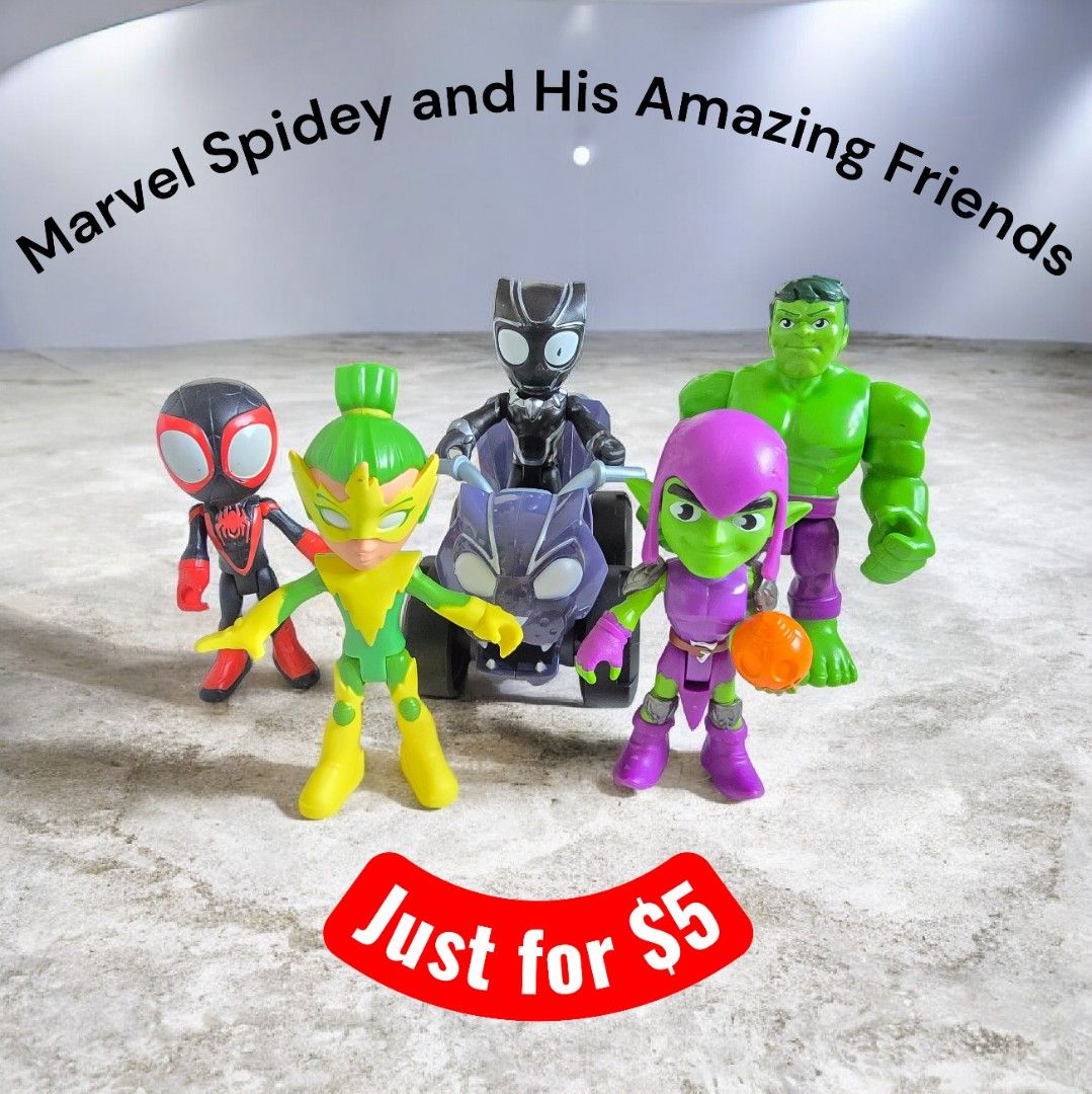 Marvel Spidey and His Amazing Friends Action Figures, Hobbies & Toys ...