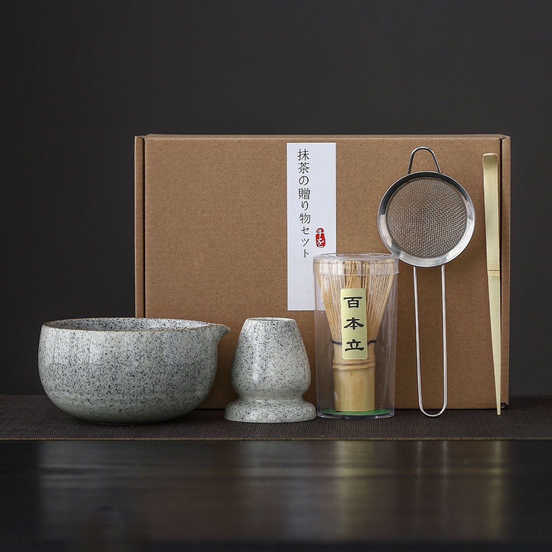 Matcha Tea Set Grey, Furniture & Home Living, Kitchenware & Tableware ...