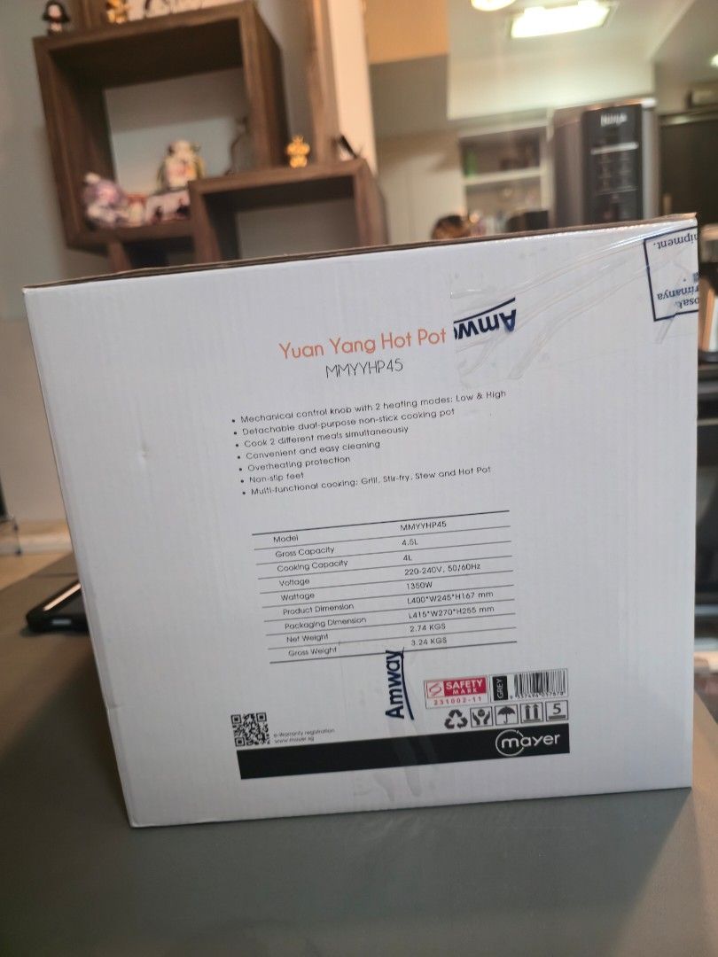 Mayer 4.5L Yuan Yang Hot Pot, TV & Home Appliances, Kitchen Appliances ...