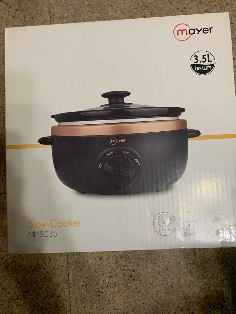 Mayer Slow Cooker MMS35 - 3.5L Capacity, TV & Home Appliances, Kitchen ...