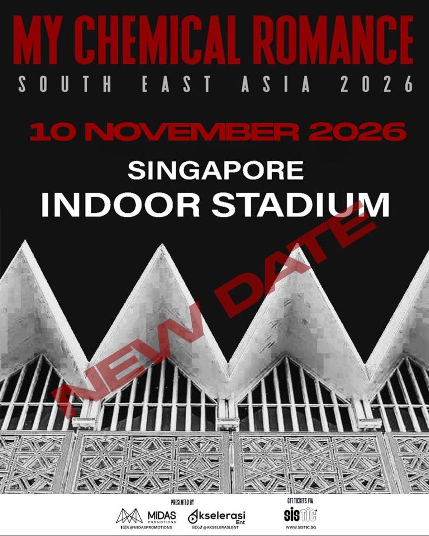 MCR cat 4 Singapore Concert Ticket 10 November 2026, Tickets & Vouchers ...