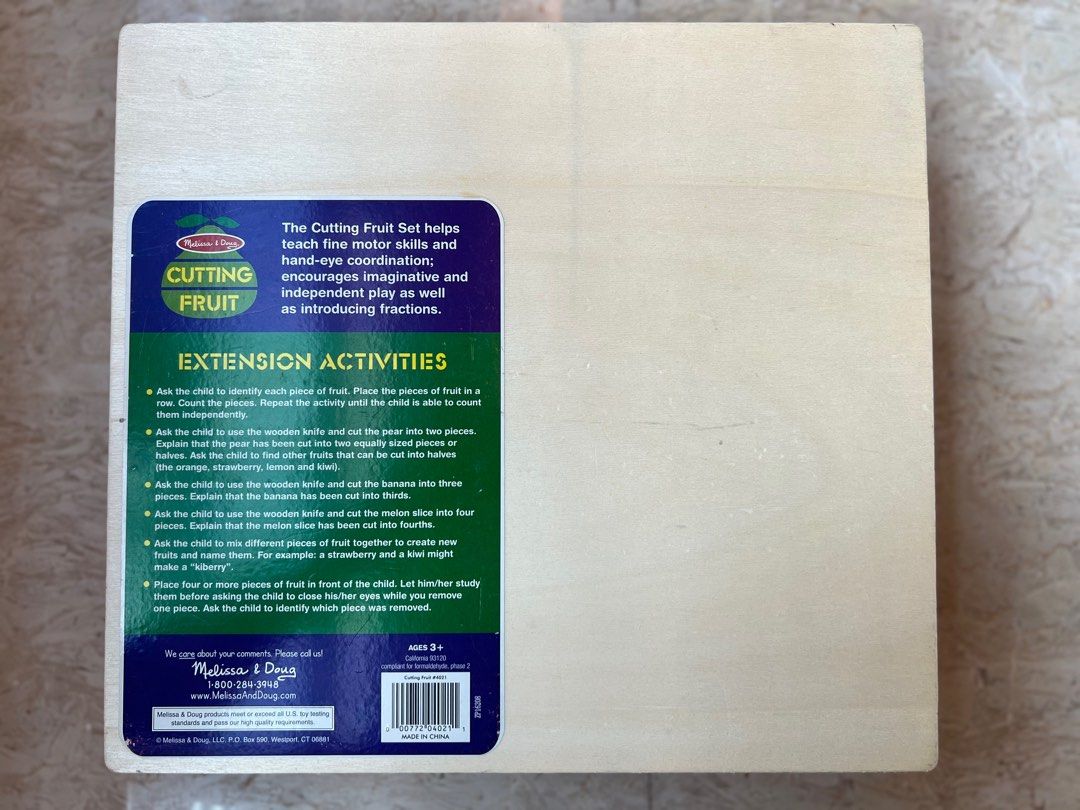 Melissa & Doug Cutting Fruit Set, Hobbies & Toys, Toys & Games on Carousell