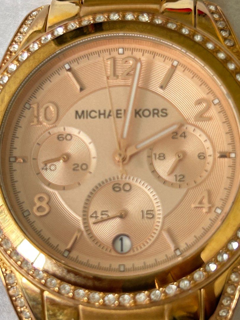 Michael Kors Chronograph Watch - Gold & Silver, Luxury, Watches on ...