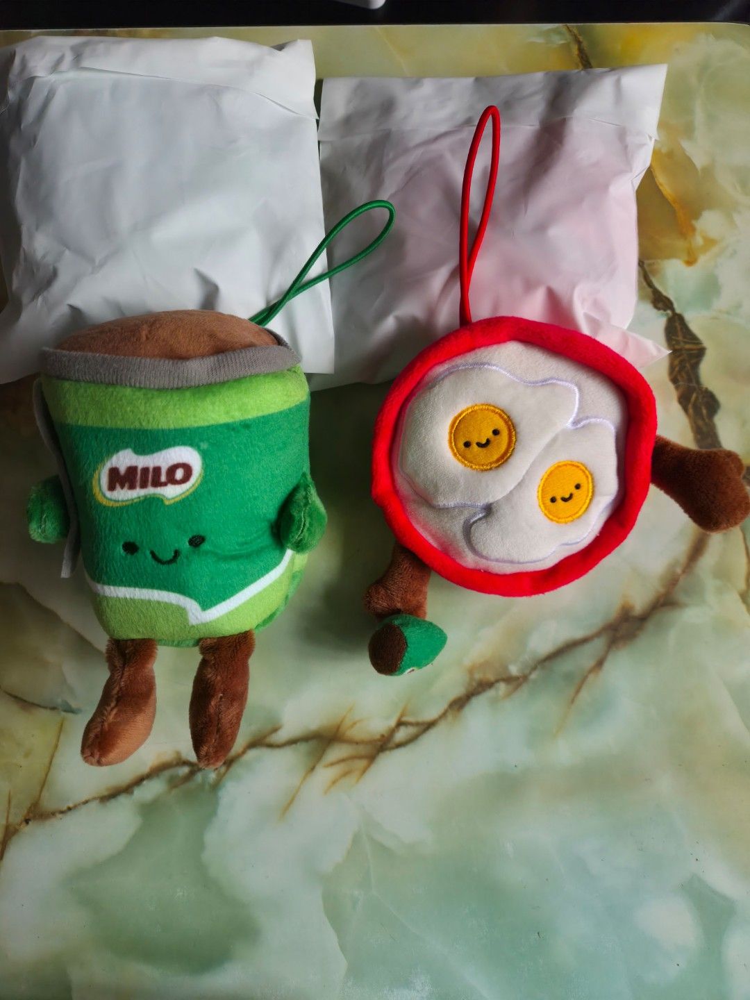 Milo and Egg Plushie Keychains, Hobbies & Toys, Toys & Games on Carousell