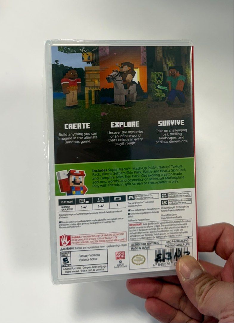 Minecraft - Nintendo Switch Game, Video Gaming, Video Games, Nintendo ...