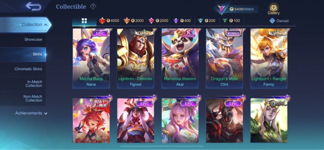 Mobile Legends Account - Mythic Rank, 112 Heroes, 236 Skins, Video ...