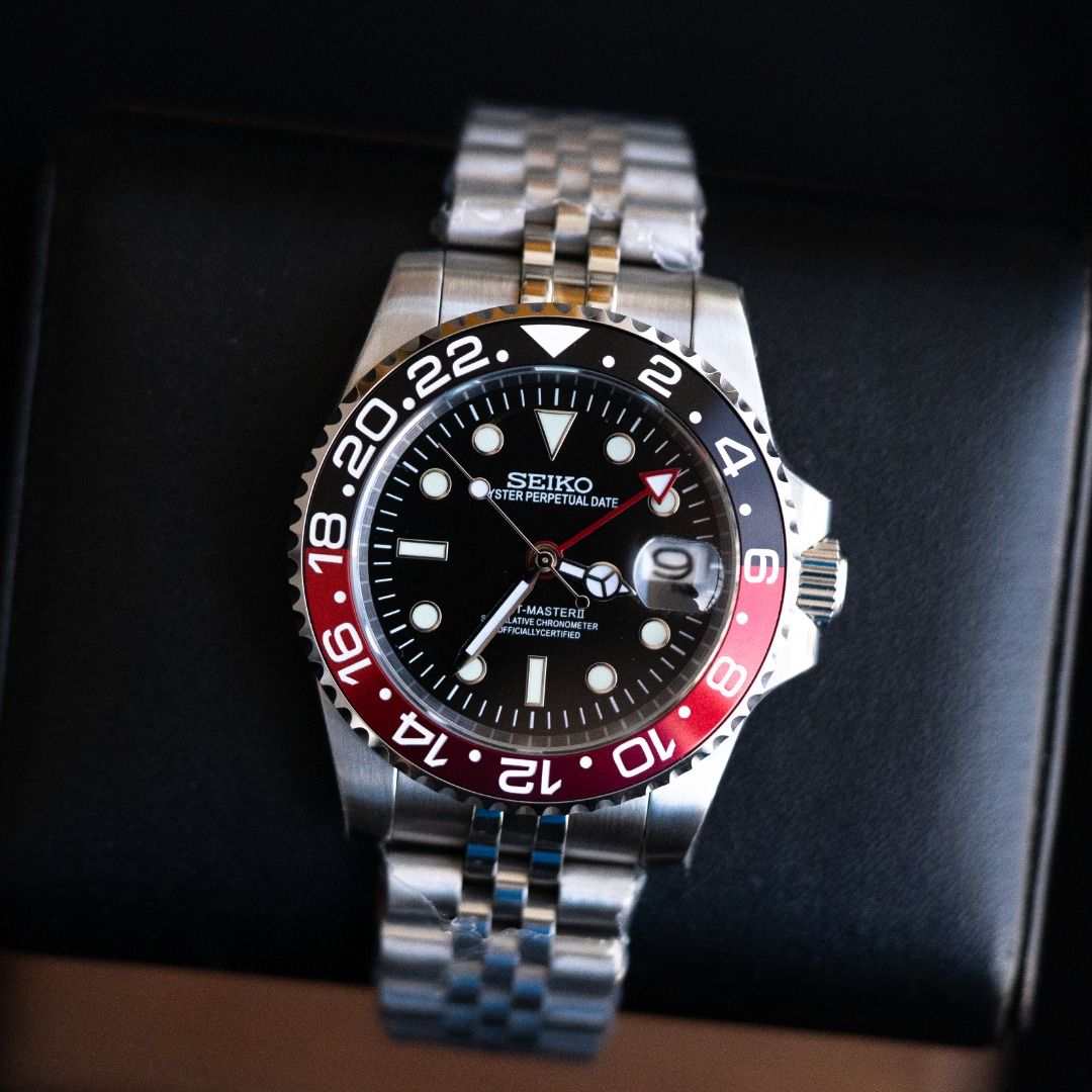 [MOD] SEIKO WATCH MOD PEPSI Cola Master II 40mm, Men's Fashion, Watches ...