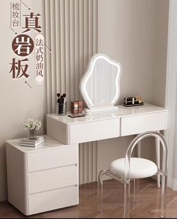 Modern Vanity Desk with Storage, Furniture & Home Living, Furniture ...