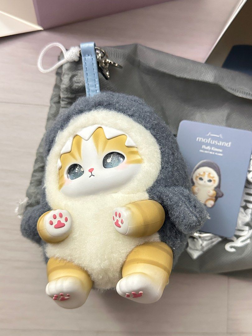 Mofusand Fluffy Kitten Shark Plushie, Hobbies & Toys, Toys & Games on ...