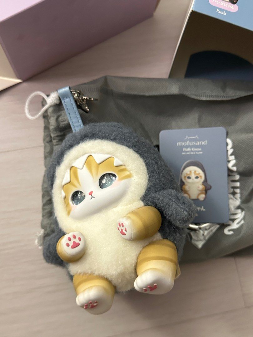 Mofusand Fluffy Kitten Shark Plushie, Hobbies & Toys, Toys & Games on ...