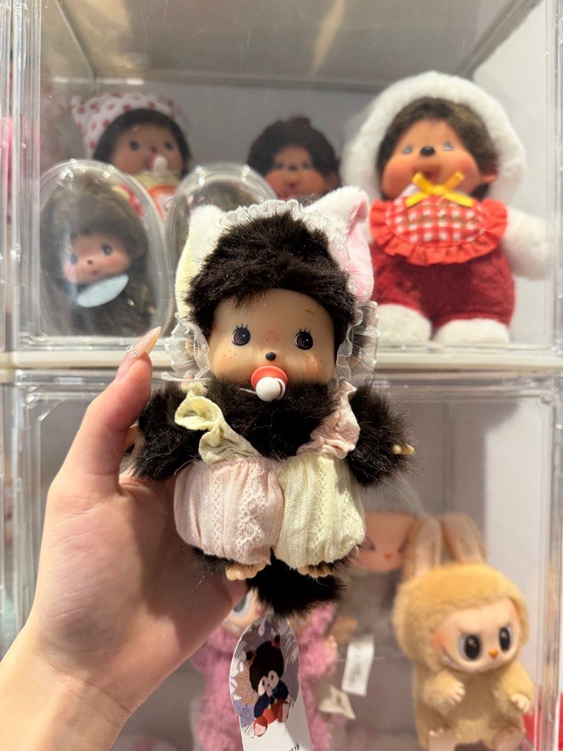 monchhichi cat outfit, Hobbies & Toys, Toys & Games on Carousell