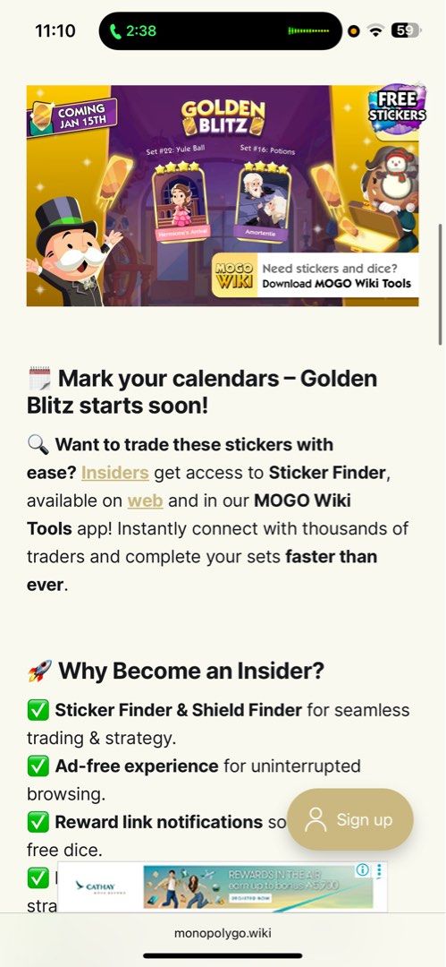 Monopoly GO! Golden Blitz Stickers - Hermione's Arrival & Amortentia ...