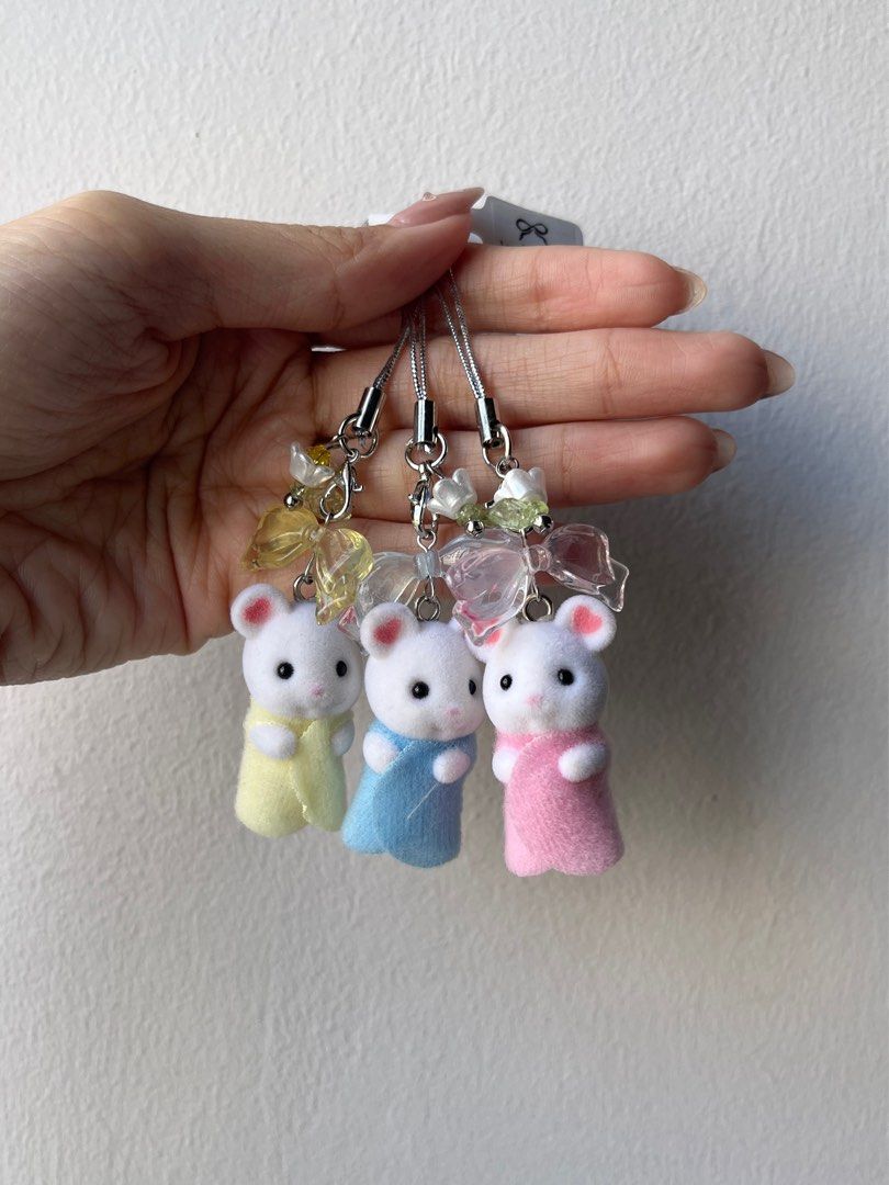 Mouse Triplets Sylvanian Families Keychains, Hobbies & Toys, Toys ...