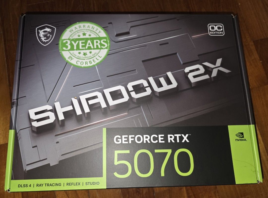 MSI GeForce RTX 5070 Shadow 2X OC Edition GPU graphics card, Computers ...