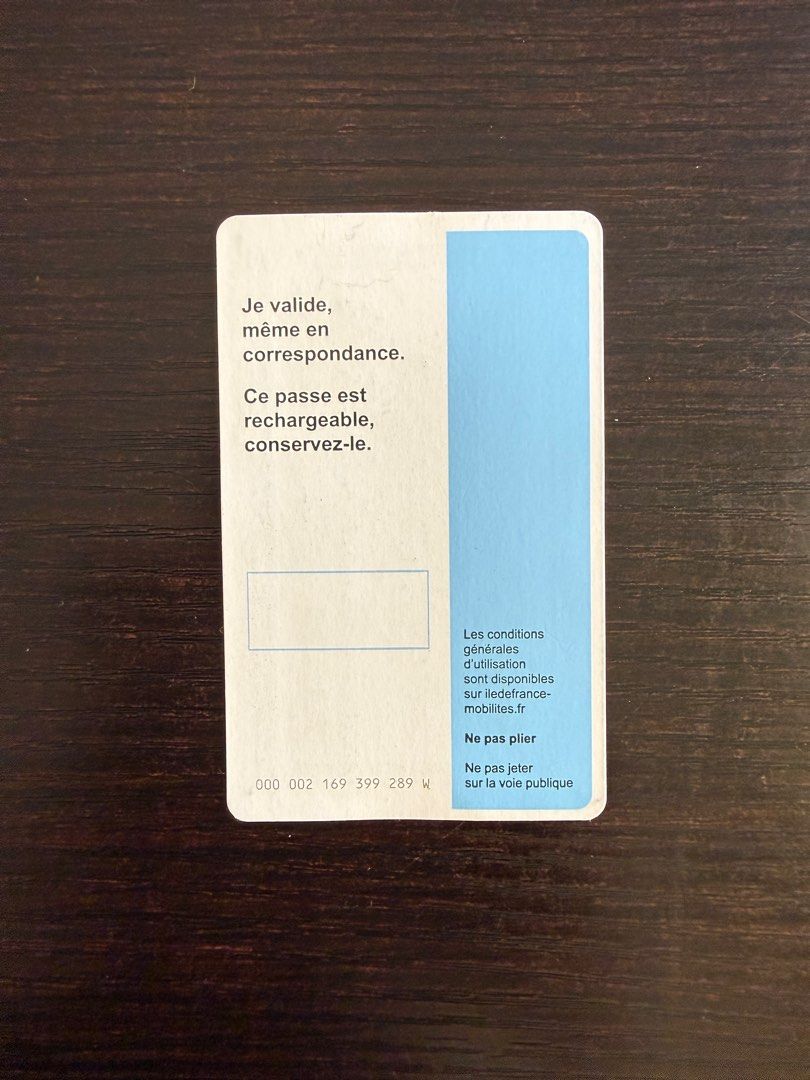 Navigo Easy Travel Card, Hobbies & Toys, Travel, Travel Essentials ...