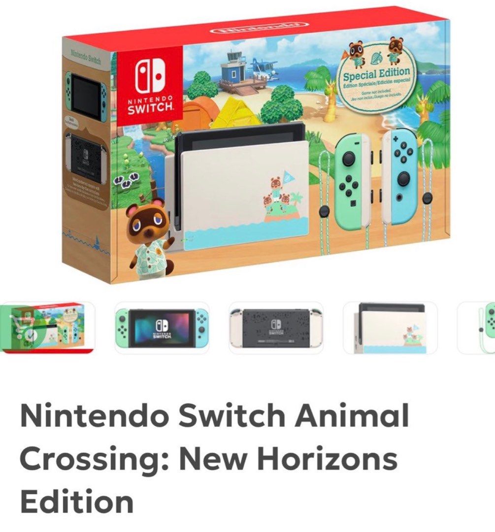 Nintendo Switch Animal Crossing: New Horizons Edition, Video Gaming ...