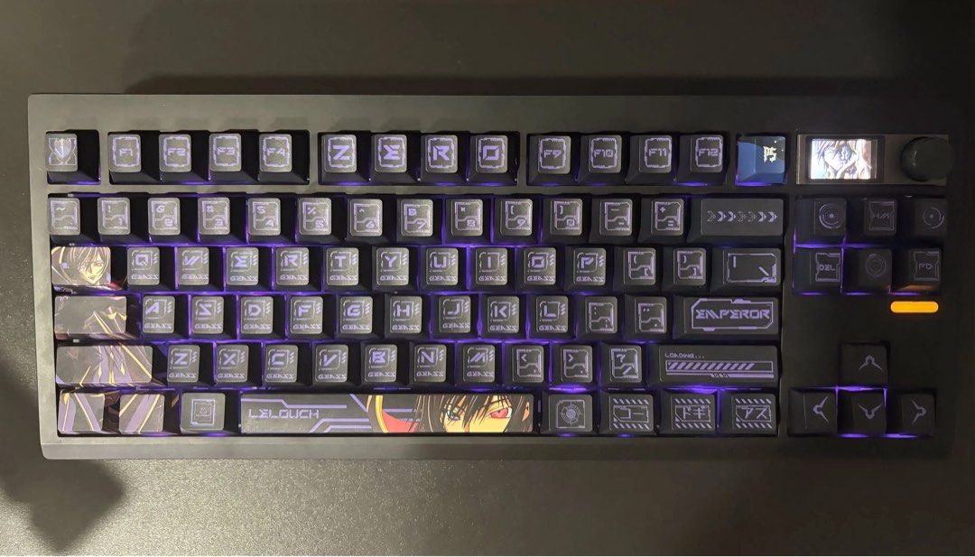 NovaQ Lelouch Custom Keycaps – 87-Key TKL | Cherry Profile, Computers ...