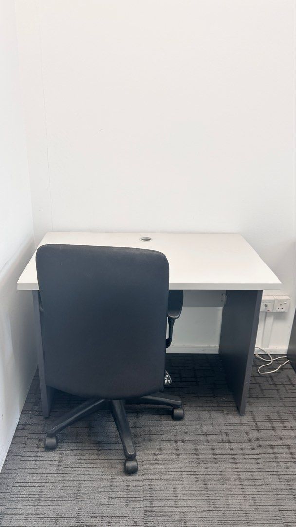 6 Office Desk - light Grey and dark Grey, Furniture & Home Living ...