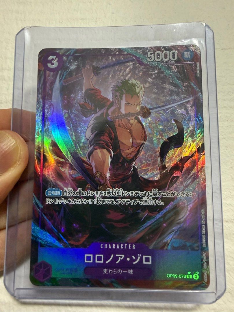 One Piece Card Game - Roronoa Zoro OP09-076, Hobbies & Toys, Toys ...