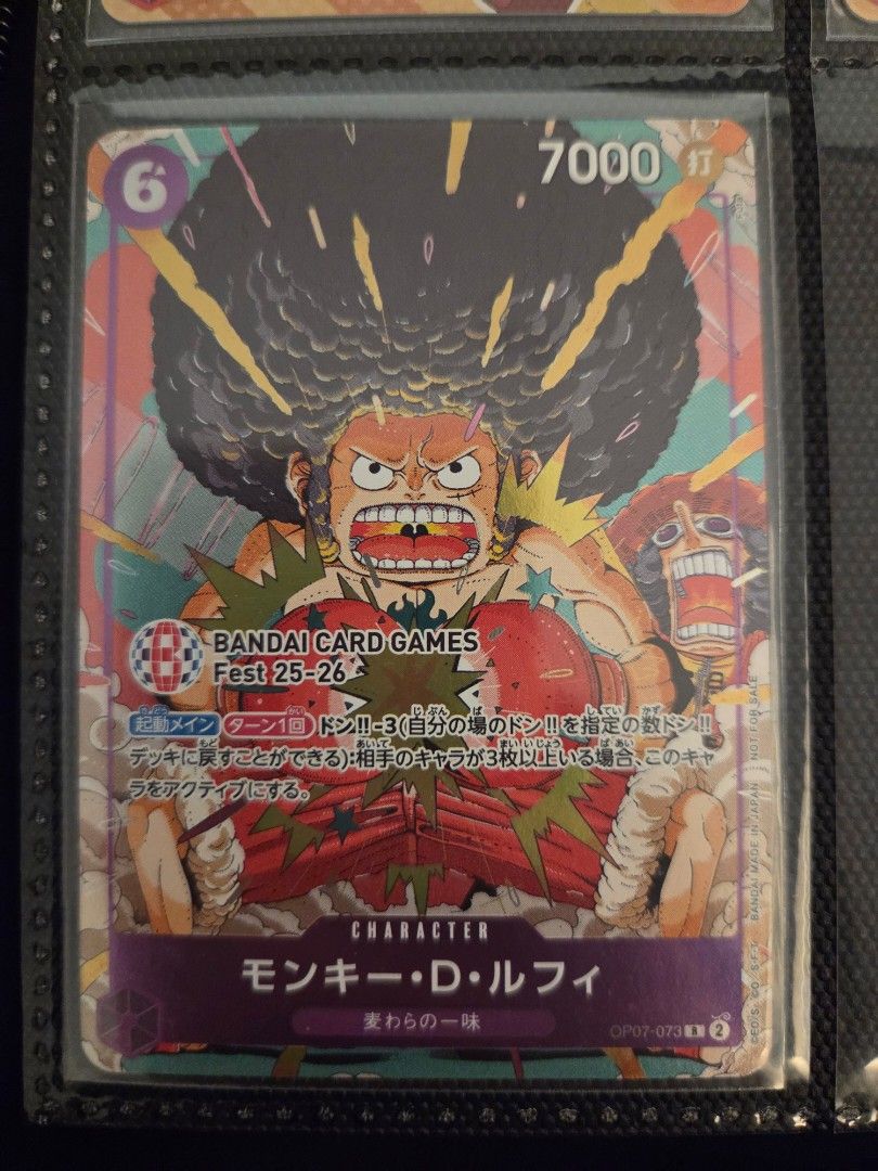 One Piece Card Game Afro BCF Luffy Promo (Sealed Bandai Card Fest Pack ...