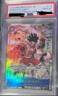 One Piece Card Game TCG - OP11 Silver SP SSP Monkey D. Luffy, Hobbies ...