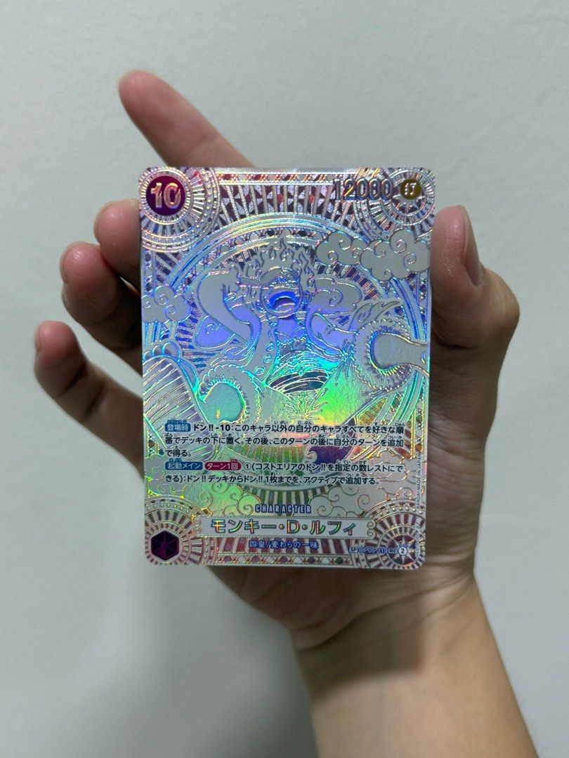 One Piece Card Game TCG - OP11 Silver SP SSP Monkey D. Luffy, Hobbies ...
