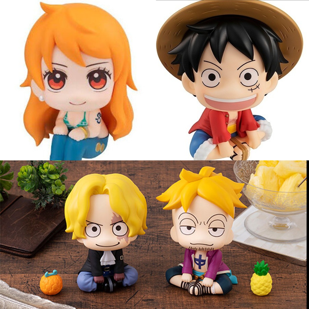 One Piece Luffy, Nami, Marco & Sabo Look Up Figures Megahouse with ...