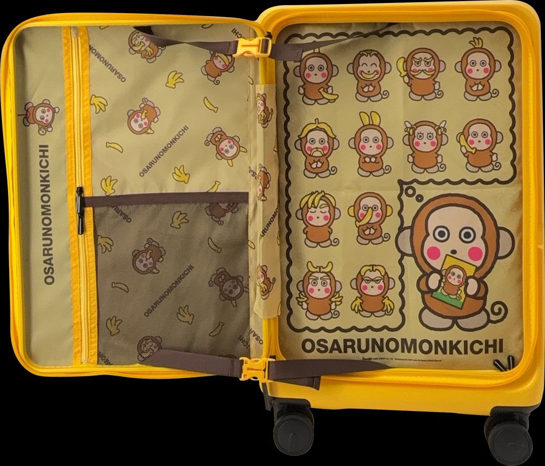Osaru No Monkichi 前揭式四輪拉桿喼OM-3440T, 興趣及遊戲, 旅行, 旅遊 - 行李箱 - Carousell