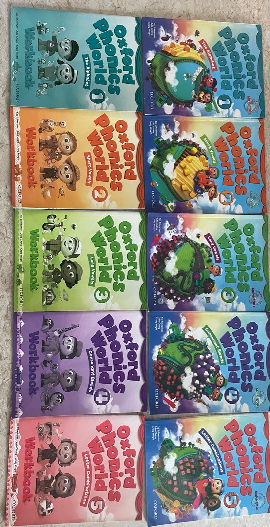 Oxford Phonics World Workbooks (Set of 5), Hobbies & Toys, Books ...