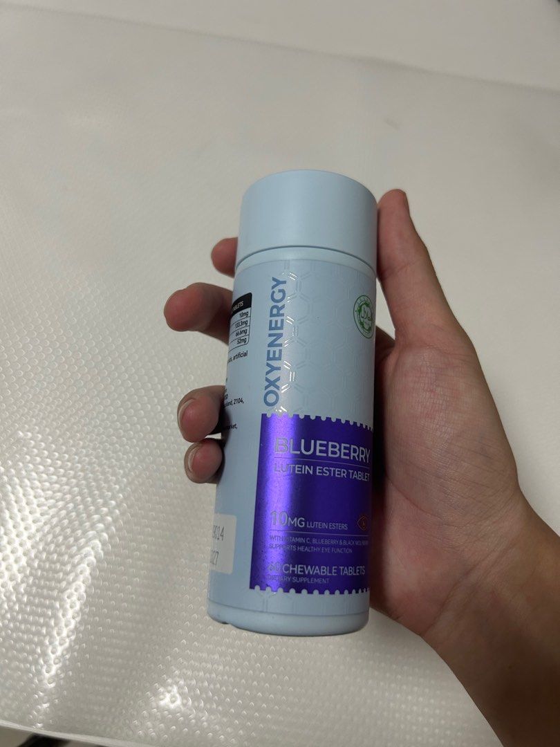 Oxyenergy Blueberry Lutein Ester Tablets, Health & Nutrition, Health ...