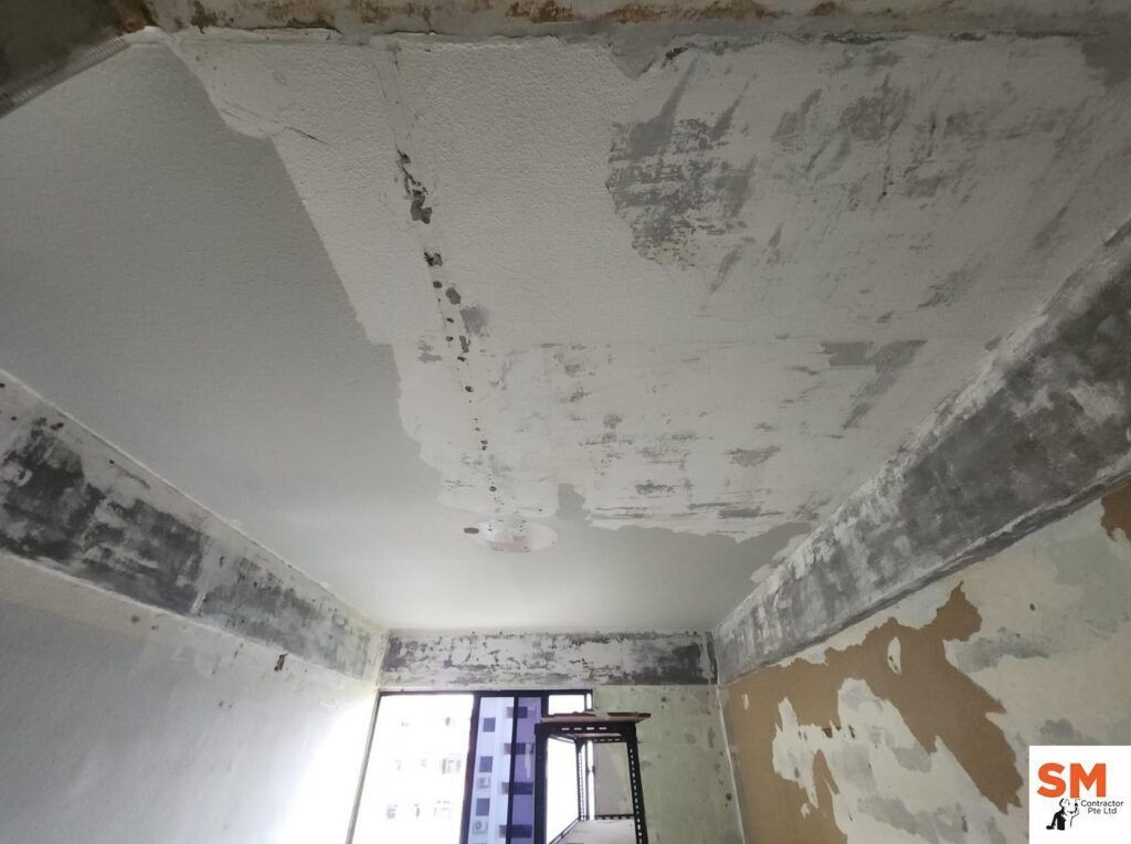 Partition wall plaster, ceiling plaster, HDB flat plaster, bedroom ...