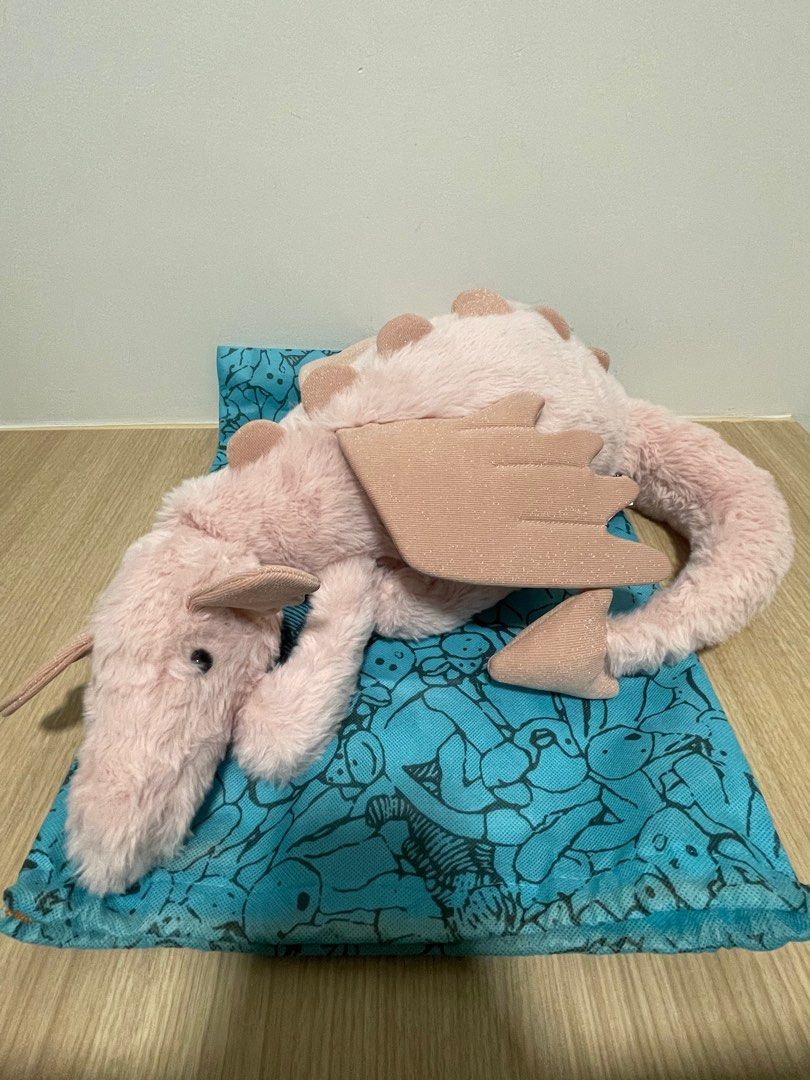 (BNWT) Jellycat Little Pink Dragon, Hobbies & Toys, Toys & Games on ...