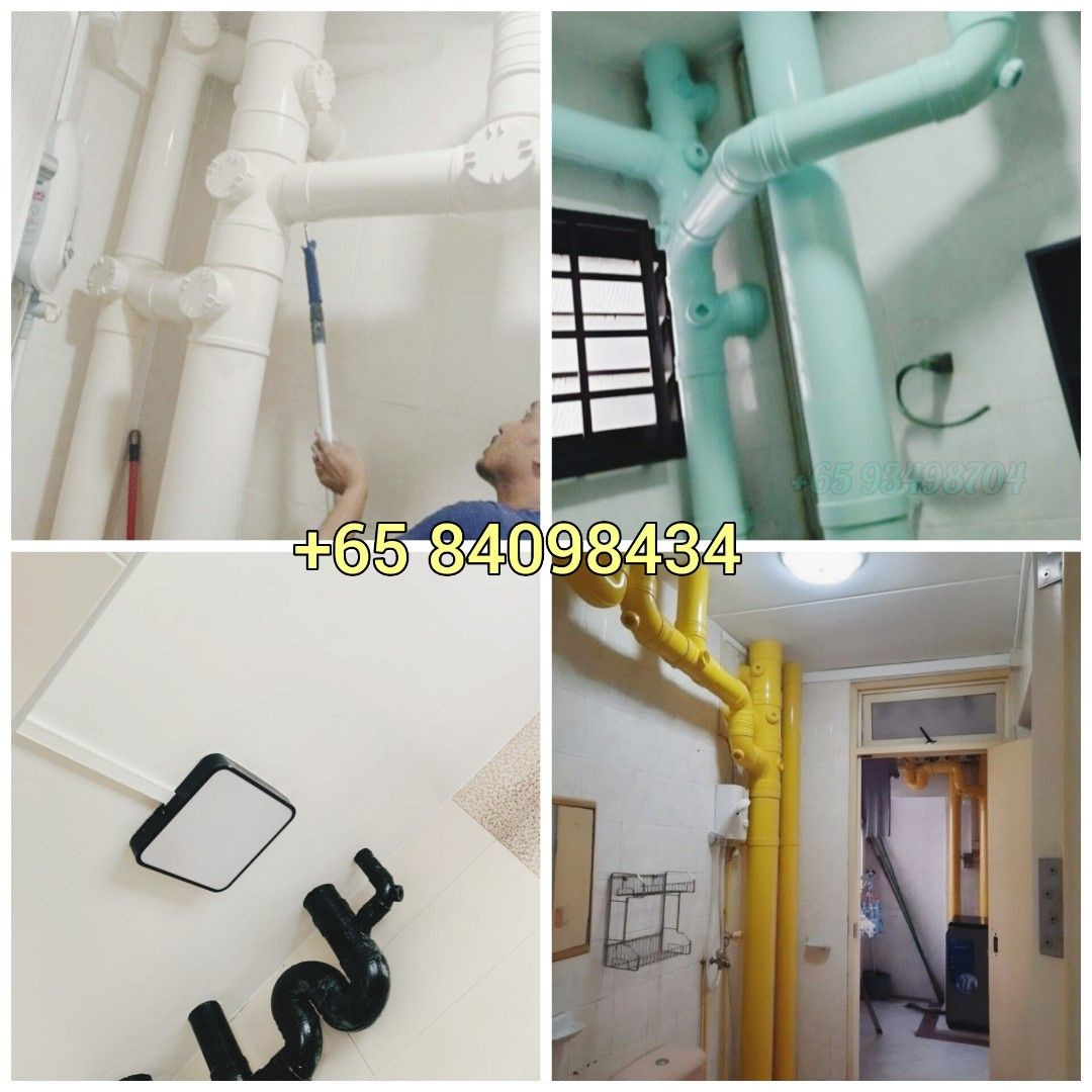 Pipe painting service, toilet pipe paint, kitchen pipe, oil paint ...