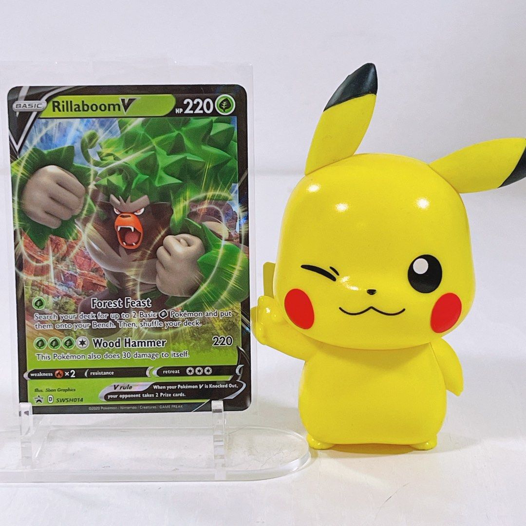 Pokemon Card Game TCG - Sword and Shield Black Star Promo - Rillaboom V ...