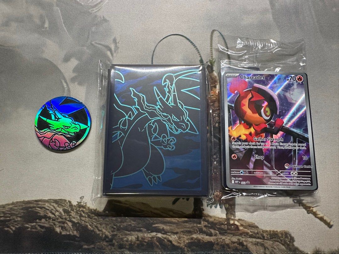 Pokemon Charcadet Card, Sleeves, and Coin Set, Hobbies & Toys, Toys ...