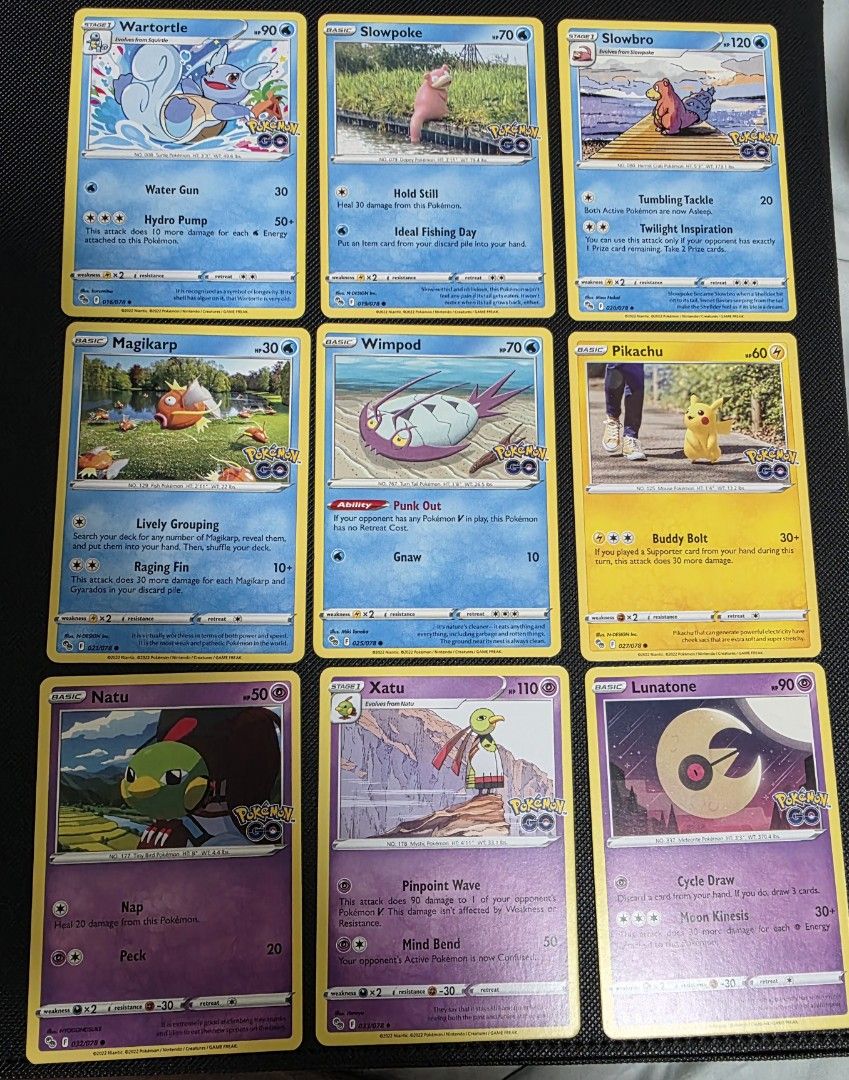 Pokemon GO TCG Cards - Assorted, Hobbies & Toys, Toys & Games on Carousell