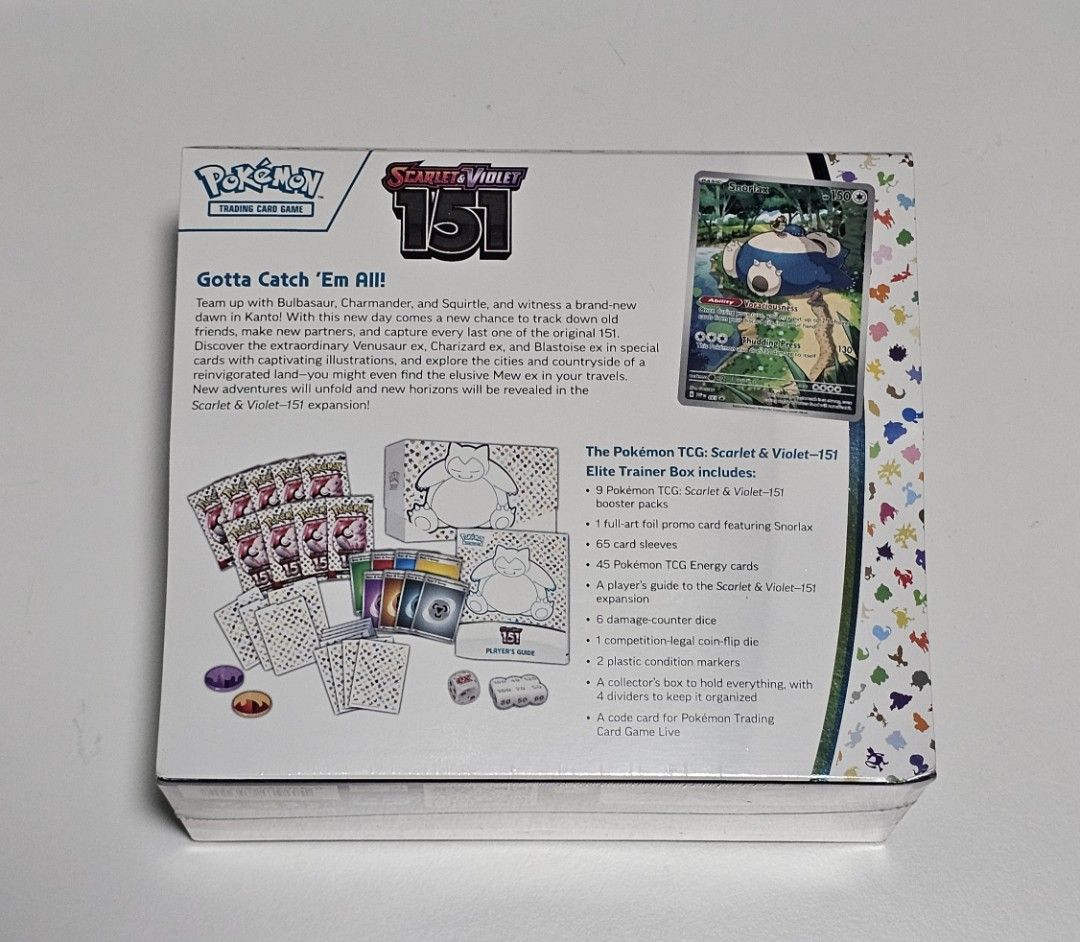 Pokemon Scarlet & Violet 151 Elite Trainer Box ETB, Hobbies & Toys ...