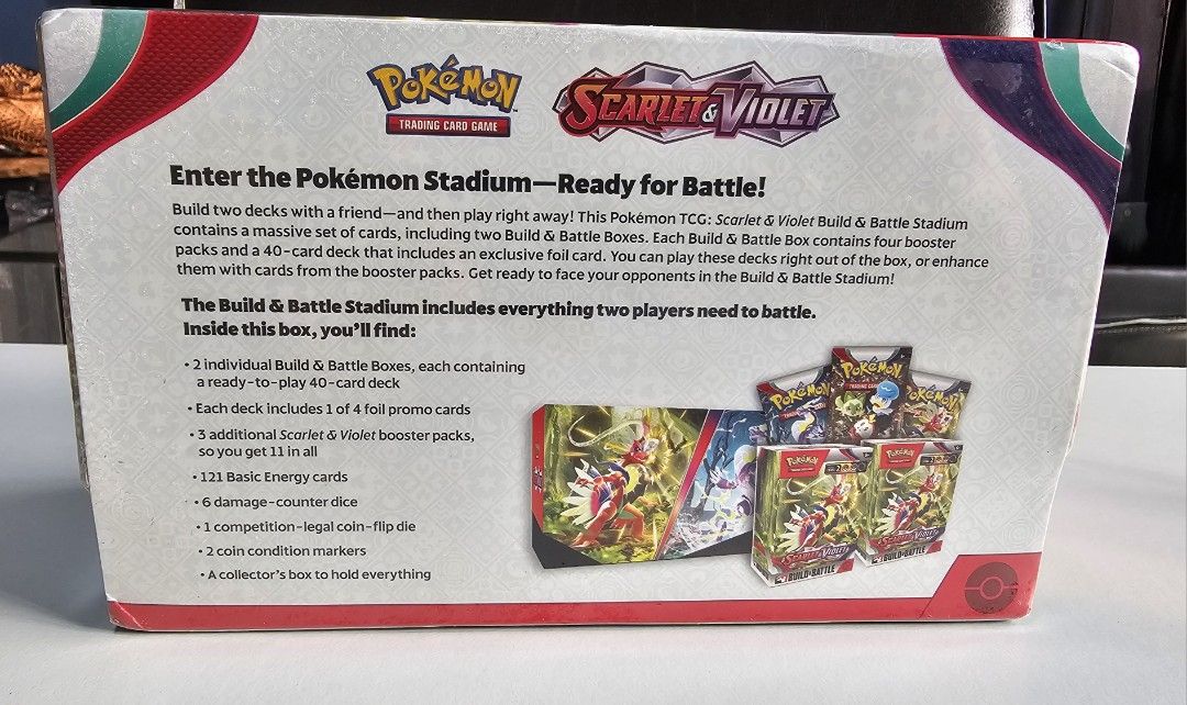 Pokemon TCG: Scarlet & Violet Base Build & Battle Stadium, Hobbies ...