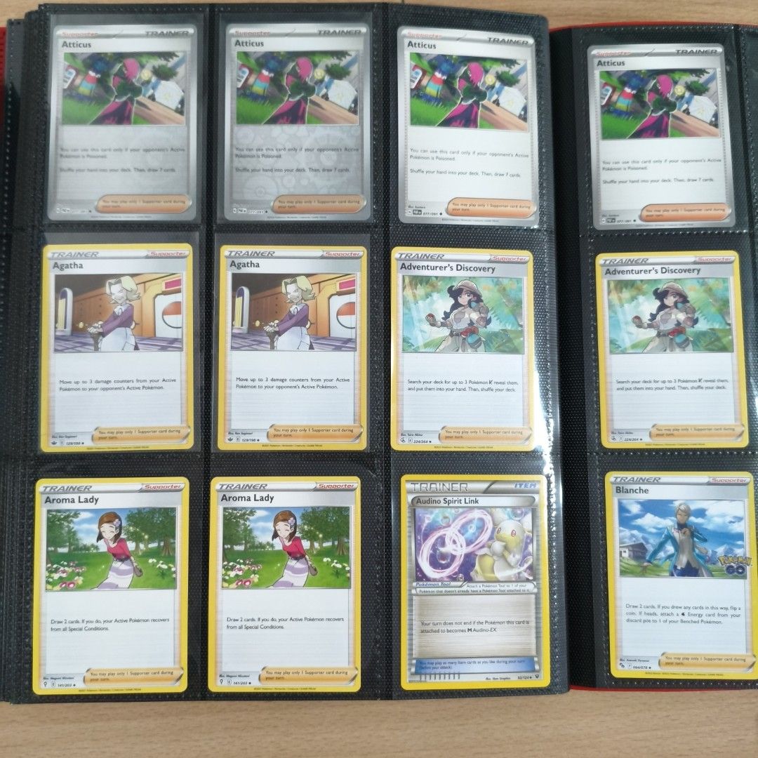 Pokemon Trainer Cards - Atticus, Agatha, Adventurer's Discovery, Aroma ...