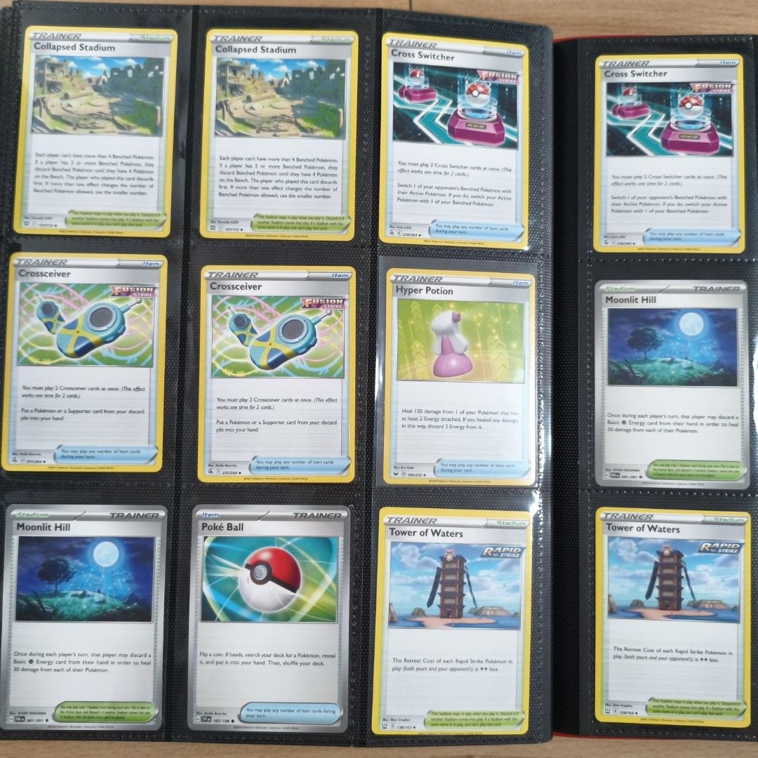 Pokemon Trainer Cards - Collapsed Stadium, Cross Switcher, Crossceiver ...