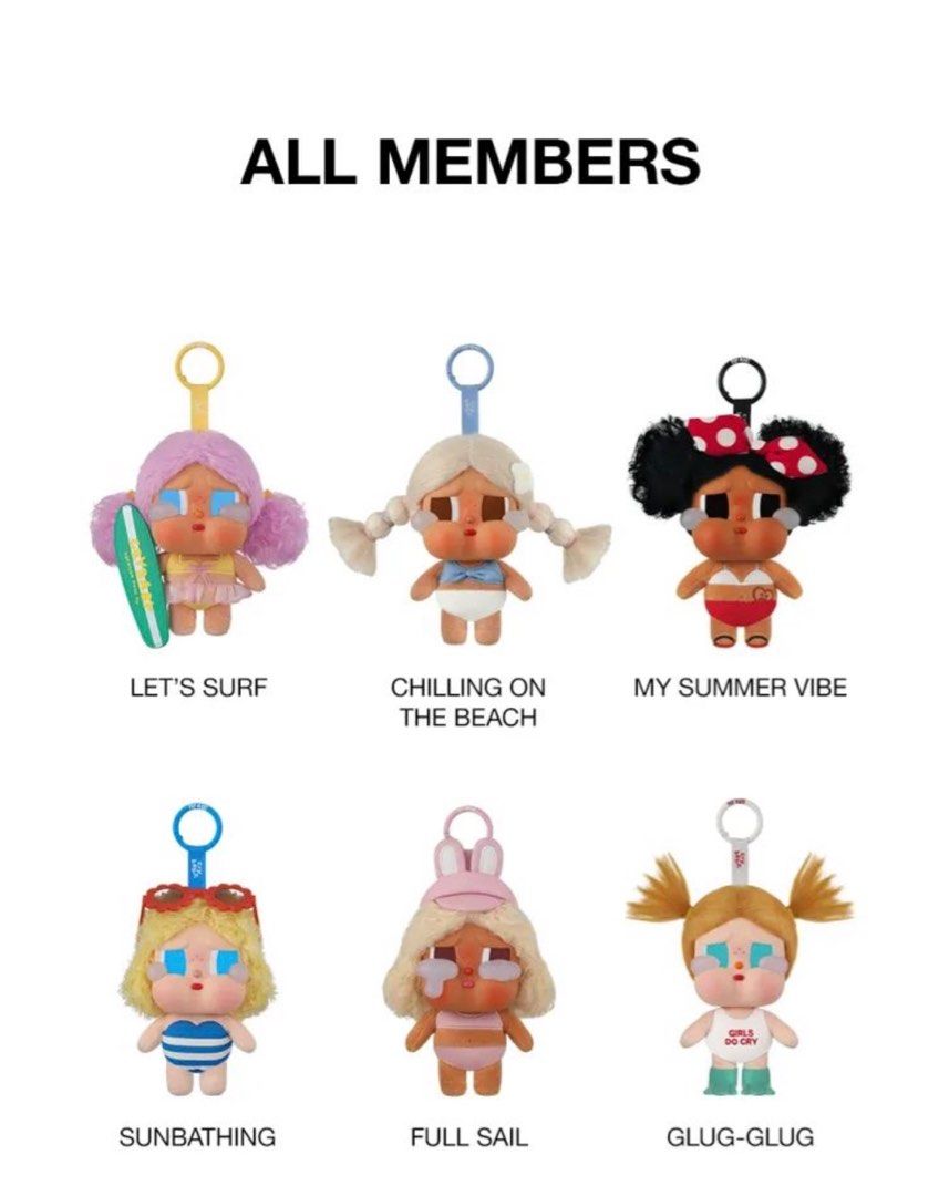 Pop Mart Crybaby Vacation Mode On (Full Case), Hobbies & Toys, Toys ...