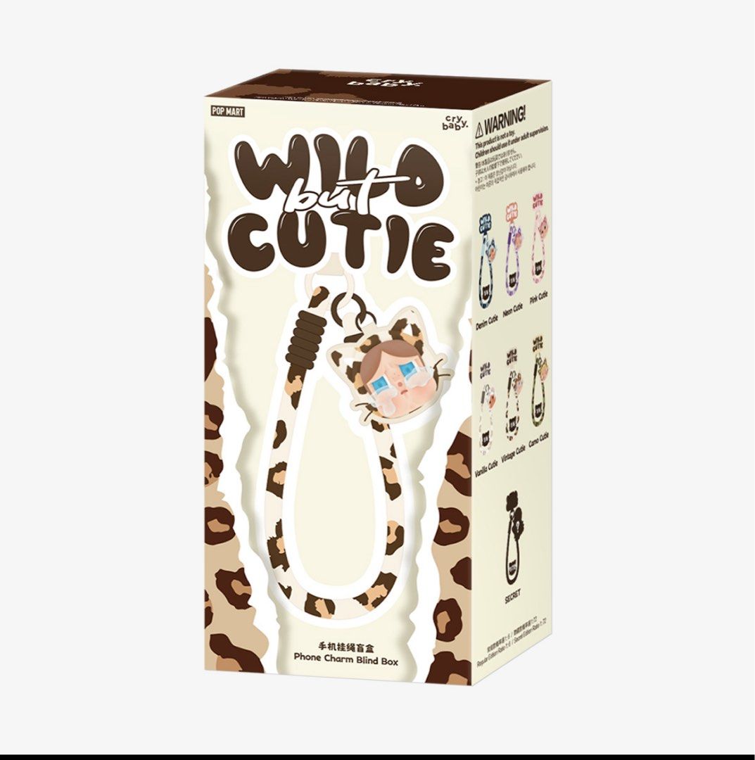 Pop Mart Crybaby Wild but Cutie Series-Phone Charm Set - Pink Cutie ...