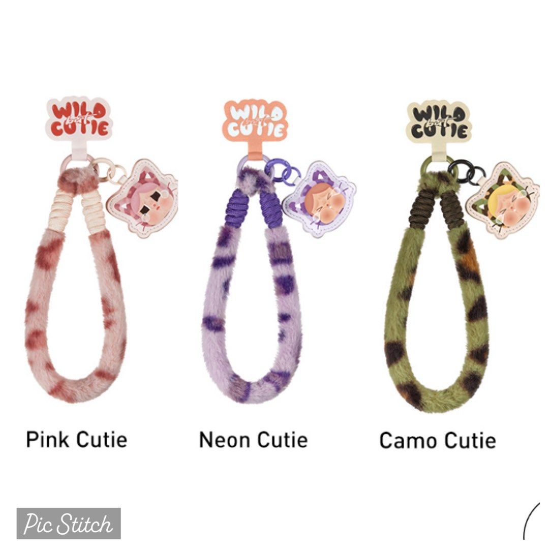 Pop Mart Crybaby Wild but Cutie Series-Phone Charm Set - Pink Cutie ...