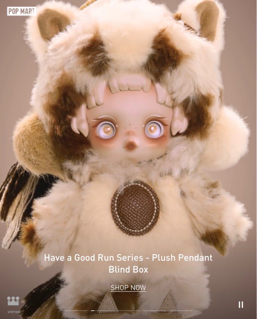 POP MART Sharp Wisdom Have a Good Run Series Plush Pendant Blind Box ...