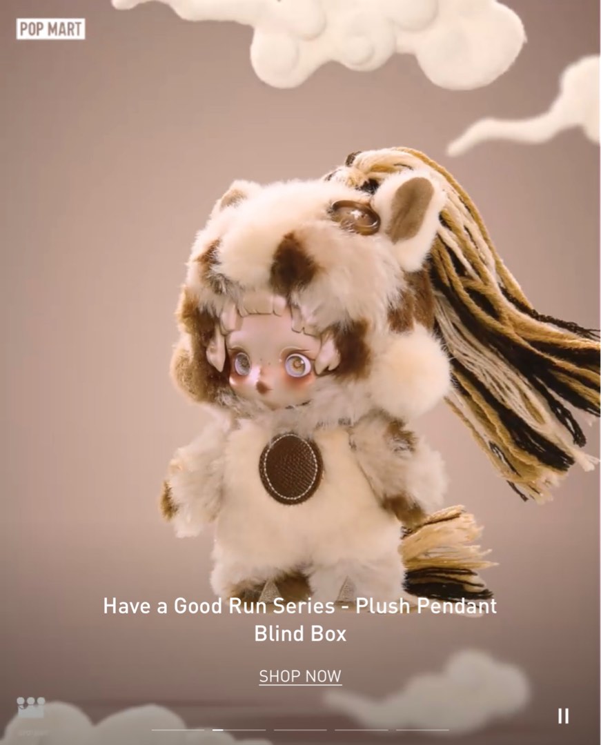 POP MART Sharp Wisdom Have a Good Run Series Plush Pendant Blind Box ...