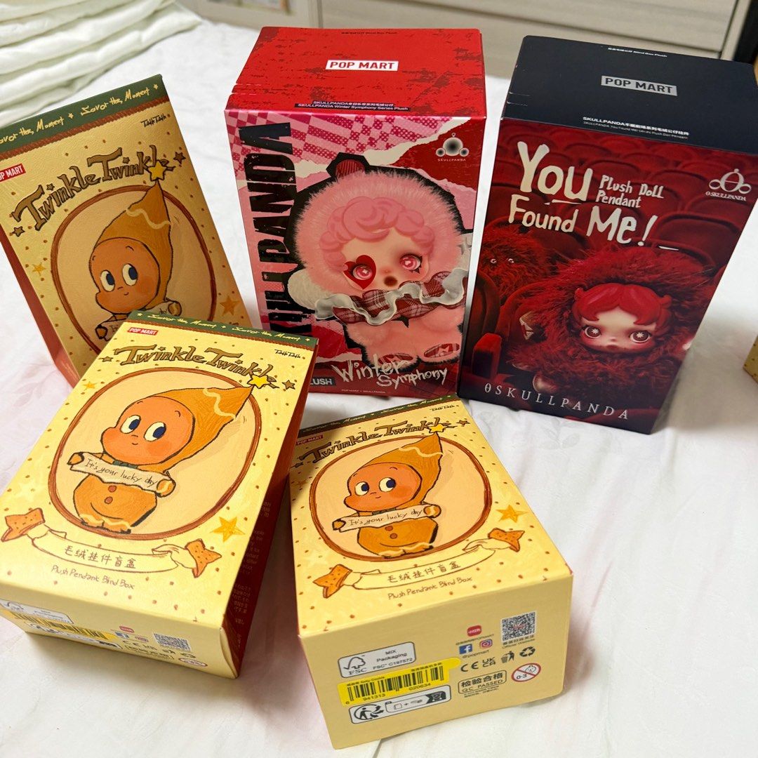 POP MART Twinkle Twinkle Plush Pendant Blind Box, Hobbies & Toys, Toys ...