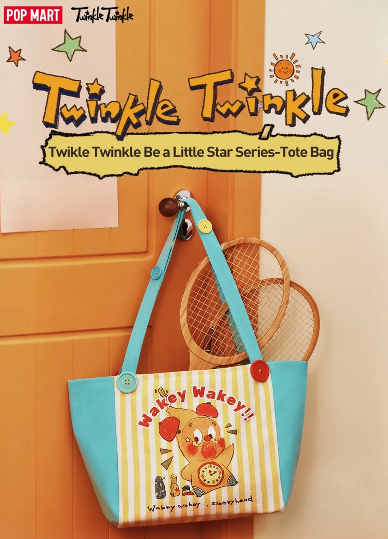 POPMART Twinkle Twinkle Be a Little Star Series Tote Bag, Women's ...