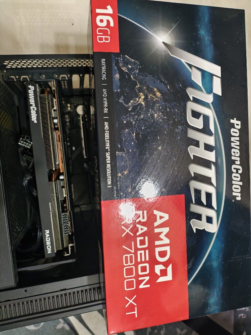 PowerColor AMD Radeon RX 7800 XT Fighter 16GB, Computers & Tech, Parts ...