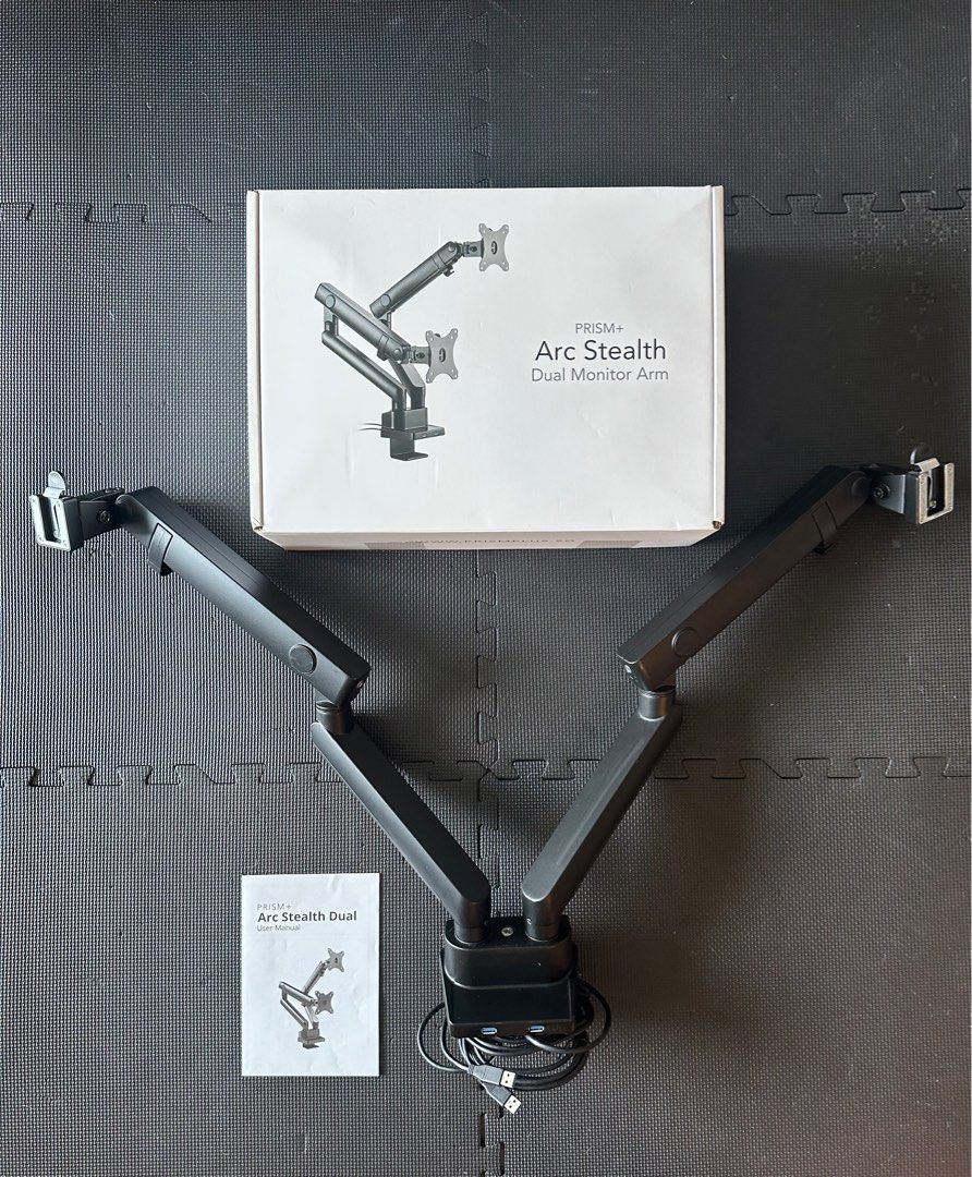 PRISM+ Arc Stealth Dual Monitor Arm, Computers & Tech, Parts ...