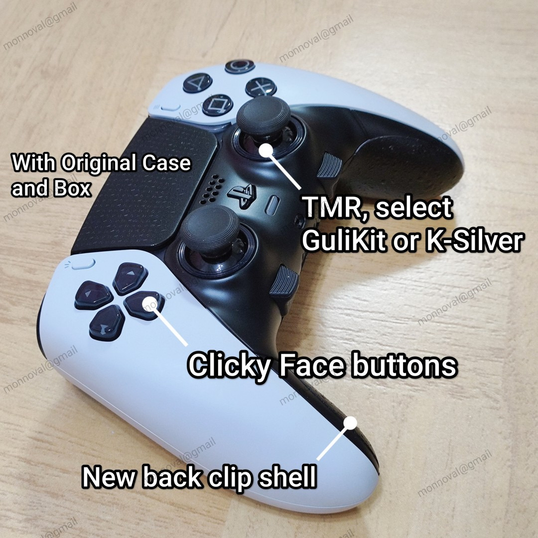 PS5 Controller Edge + TMR + Clicky + New clip shell, Video Gaming ...